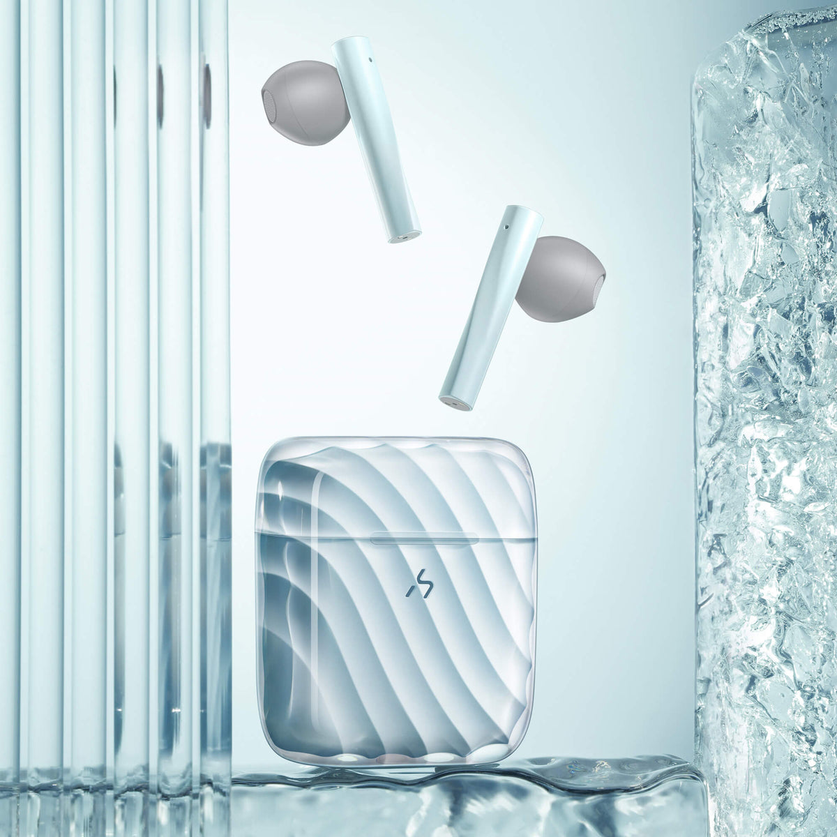 Low Latency Wireless Earbuds for Android & iPhone - HAKII ICE Lite (Blue)