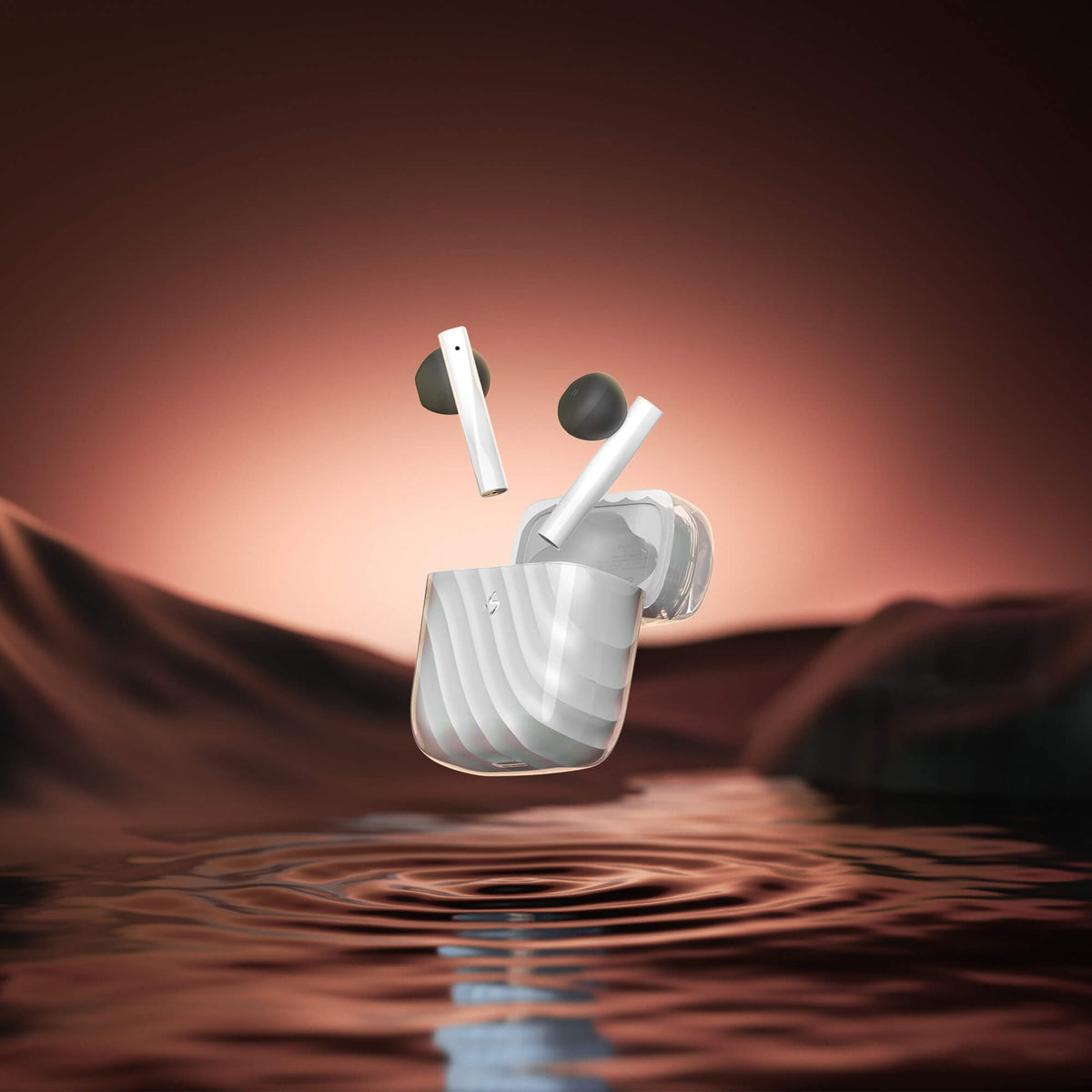 Low Latency Wireless Earbuds for Android & iPhone - HAKII ICE Lite (White)