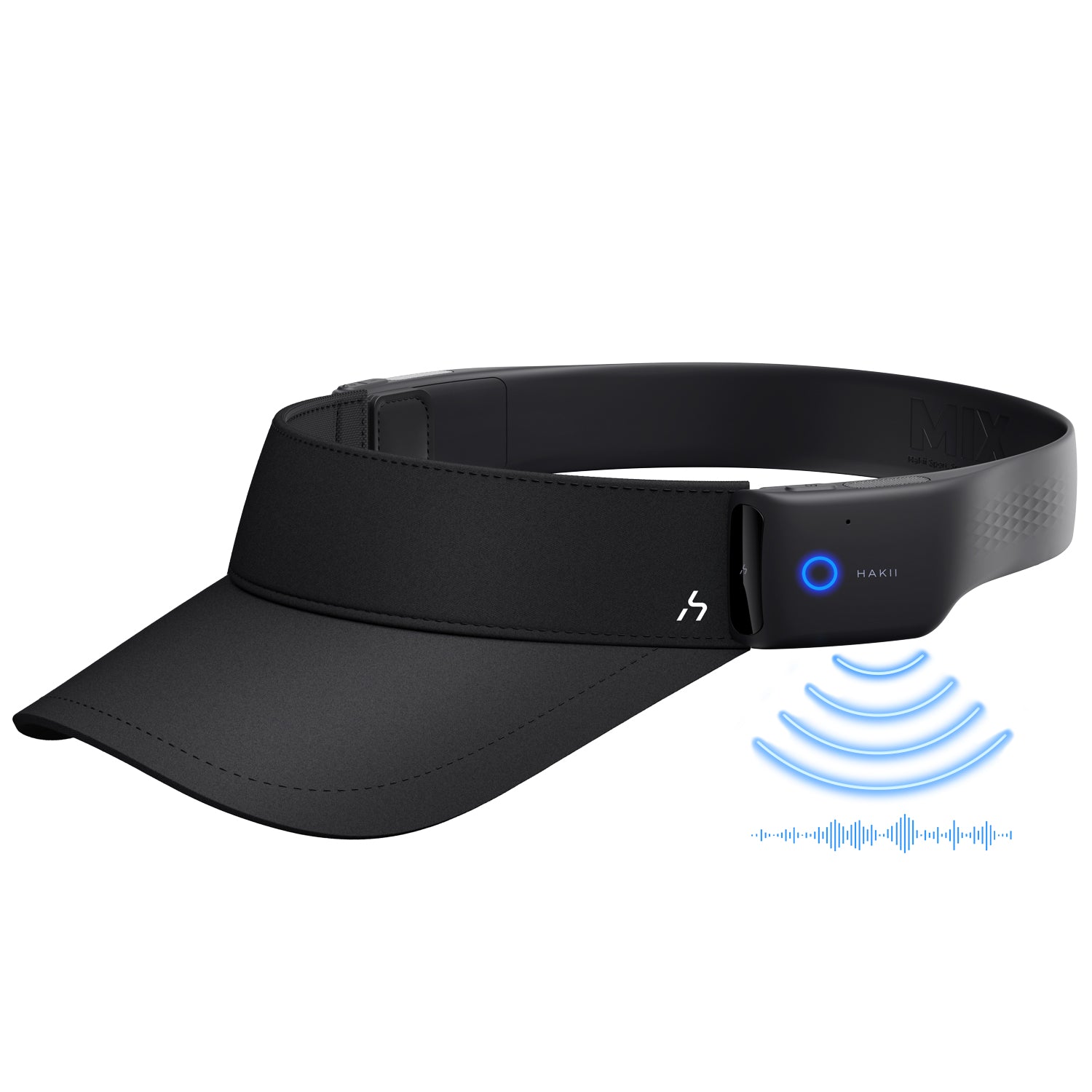HAKII MIXV Smart Bluetooth Visor Headphones (Black)