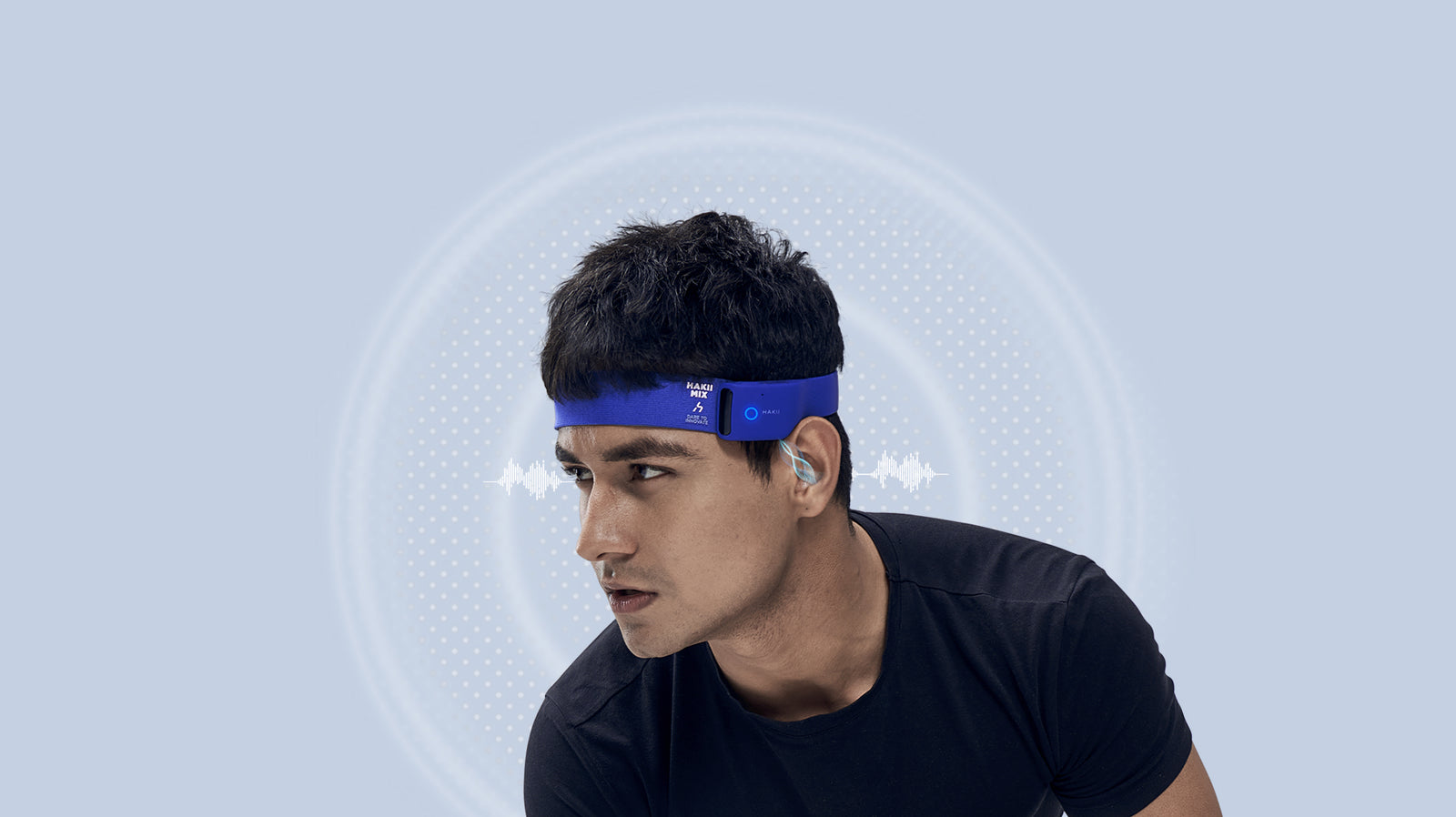 Smart Headband Headphones - HAKII MIX (Blue) | HAKII